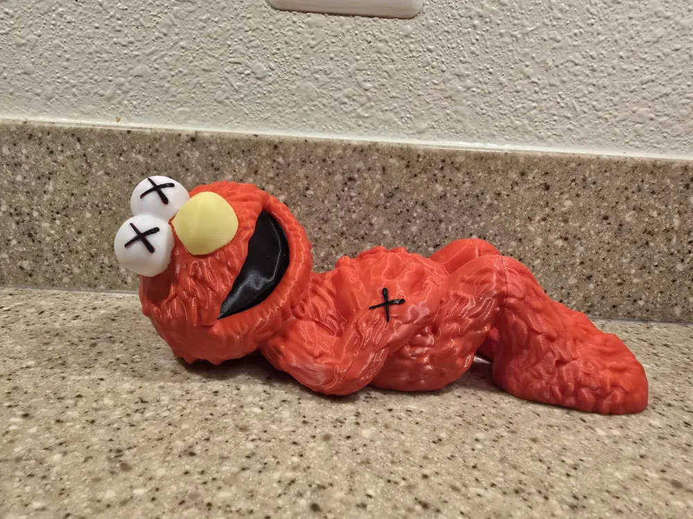 Elmo Kaws - Free 3D Print Model - MakerWorld