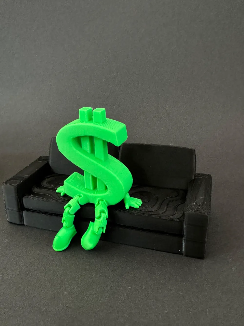 Articulated Dollar Sign Buddy Double line version by Ireality ...