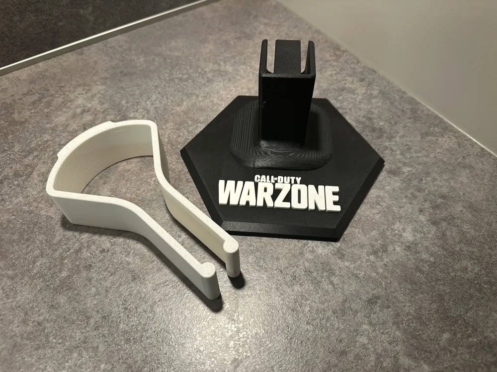 Headphone Holder Call Of Duty WARZONE - Free 3D Print Model - MakerWorld