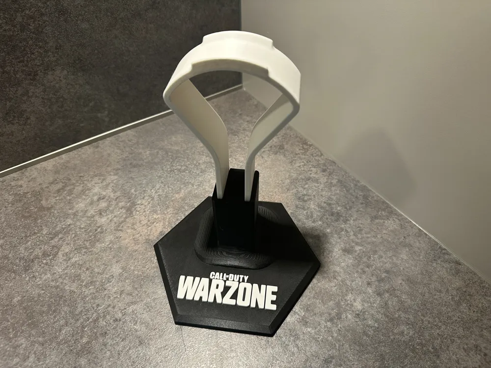 Headphone Holder Call Of Duty WARZONE - Free 3D Print Model - MakerWorld