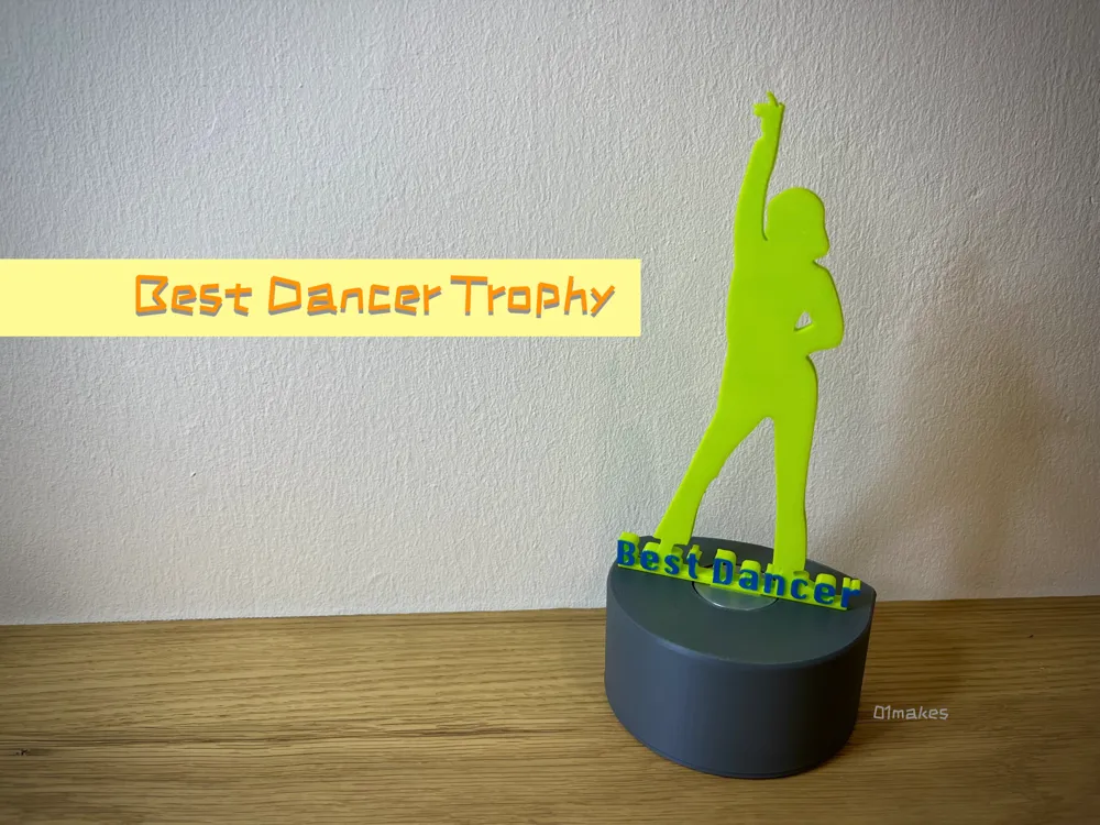 Trophy for Best Dancer by 01makes - MakerWorld
