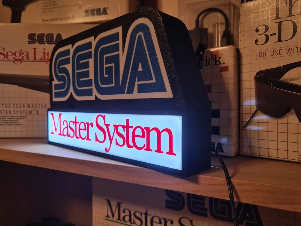 Master System light box by Mahave - MakerWorld