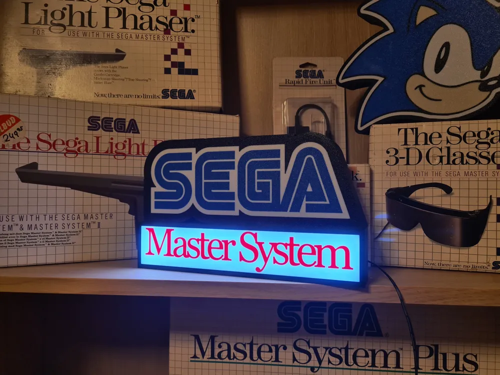 Master System light box - Free 3D Print Model - MakerWorld