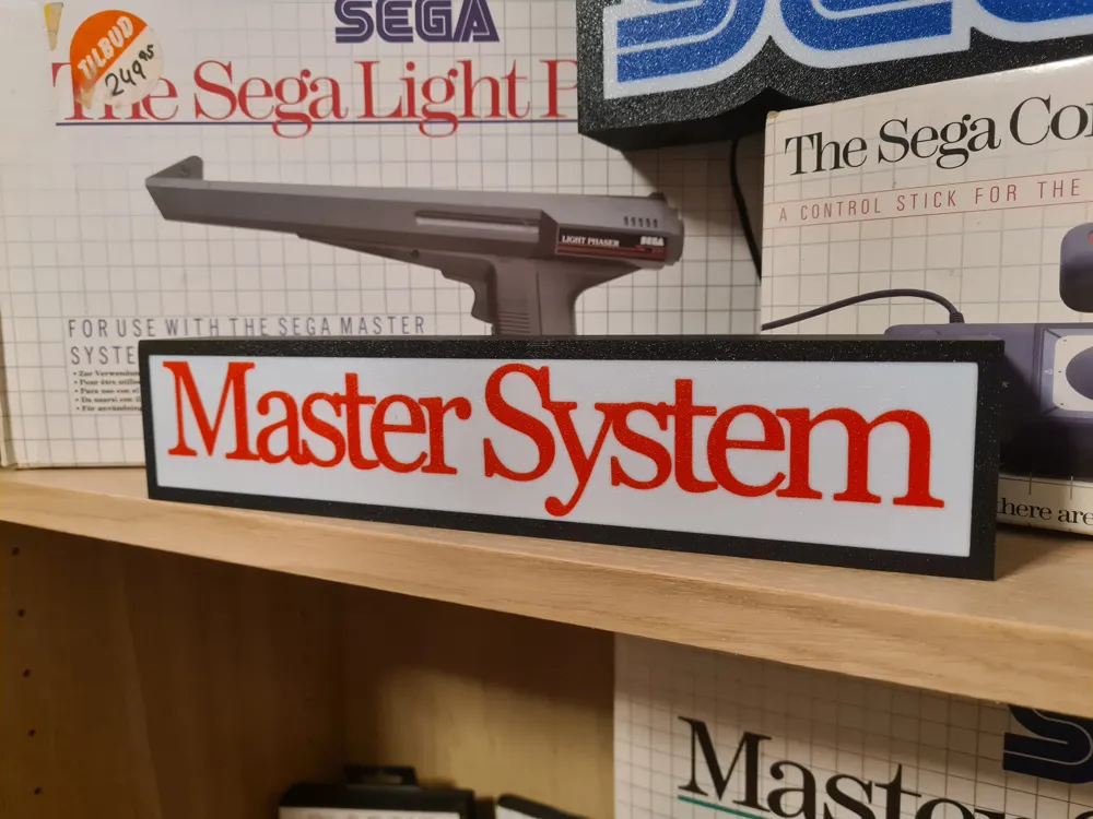 Master System light box by Mahave - MakerWorld