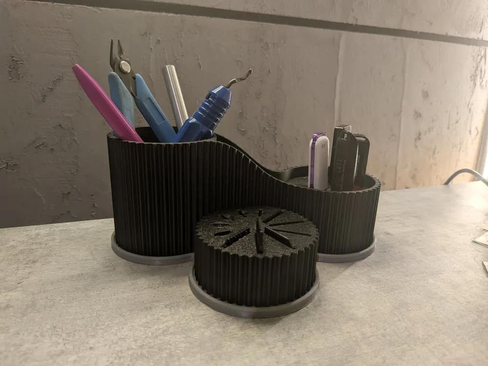 Modular Modern Desktop Organizer - Free 3D Print Model - MakerWorld