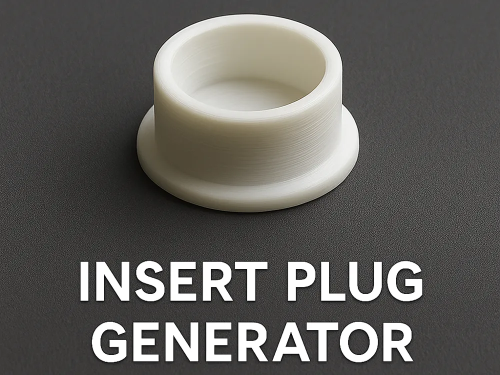 Insert Plug Generator – Seal&Protect Any Pipe End - Free 3D Print Model ...