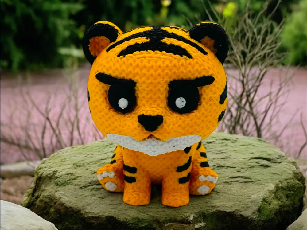 Cute Knitted Tigers - Free 3D Print Model - MakerWorld