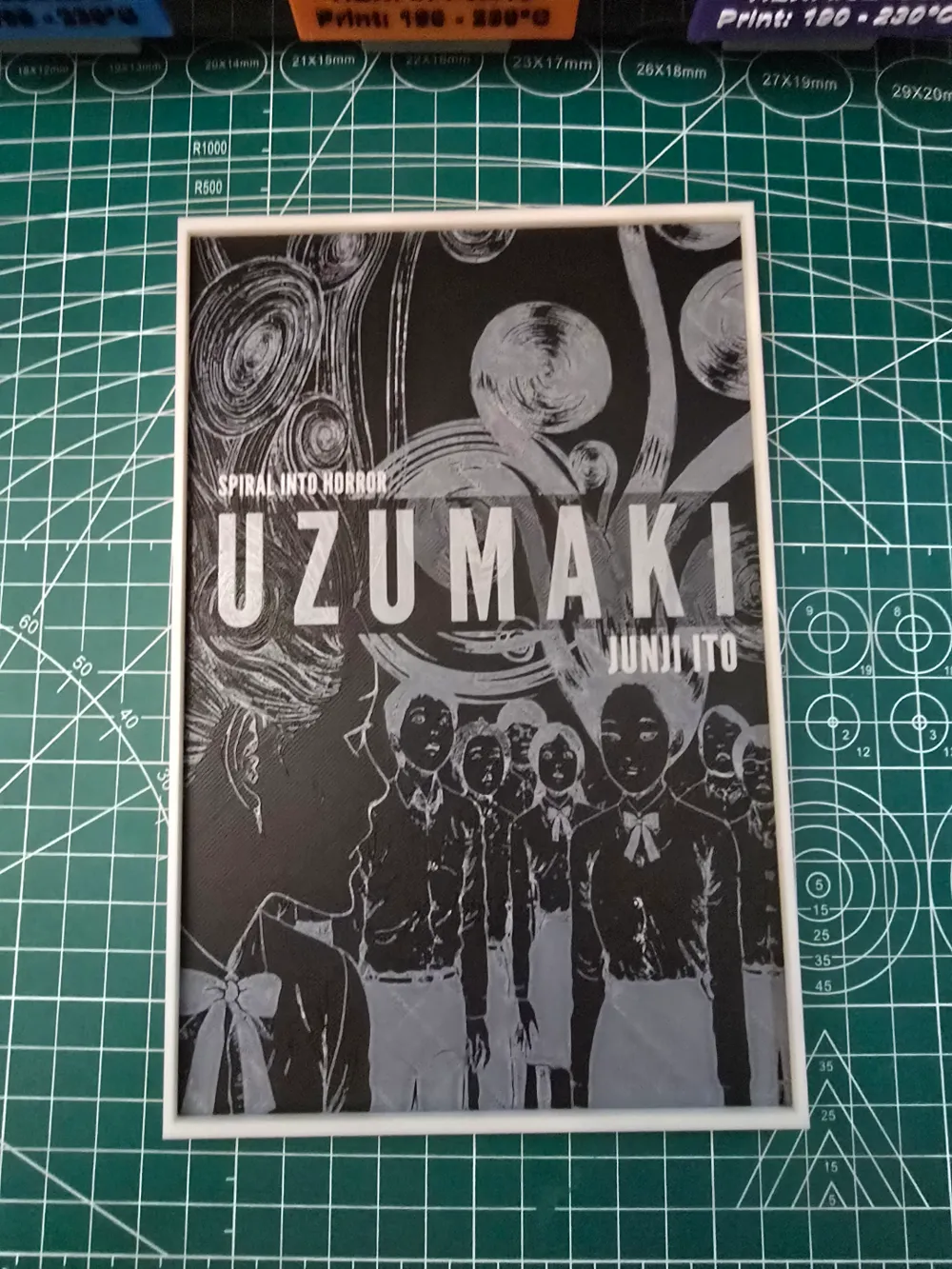 Uzumaki By Junji Ito Manga Poster - Hueforge Art by Lumpy3D MakerWorld ...