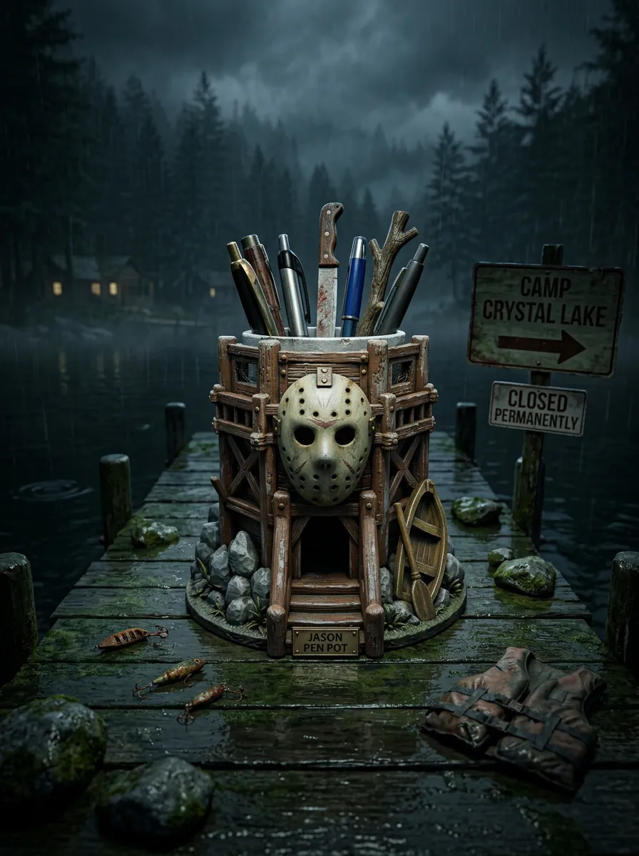Friday The 13th Pen Pot - Free 3D Print Model - MakerWorld