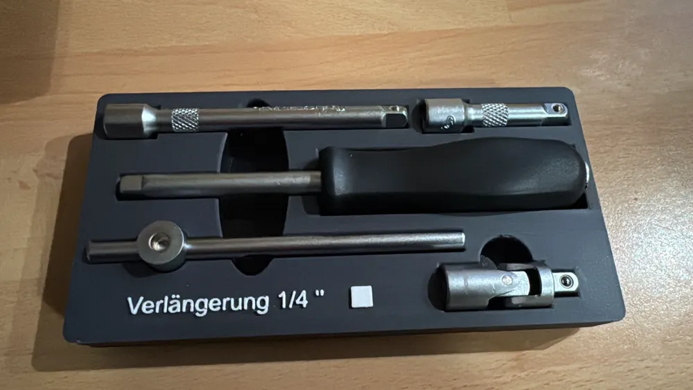 Gridfinity Ratchet Extension 1/4" by RxTrigger - MakerWorld