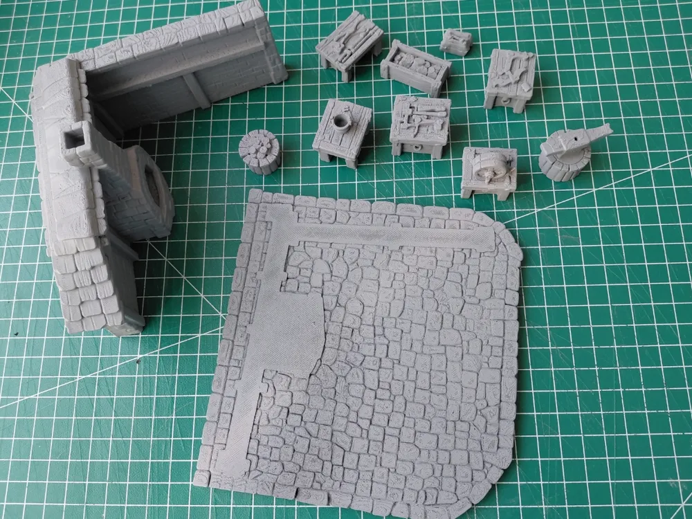 Medieval Blacksmith Forge – RPG Miniature Terrain - Free 3D Print Model ...
