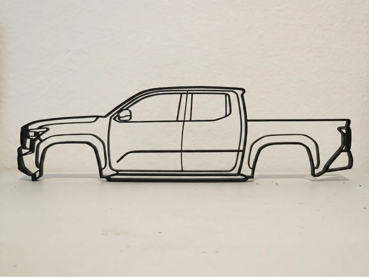 Toyota Tacoma 4ta Gen TRD Dodge Arte de Pared - Modelo de impresión 3D ...