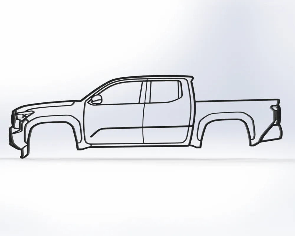 Toyota Tacoma 4ta Gen TRD Dodge Arte de Pared - Modelo de impresión 3D ...