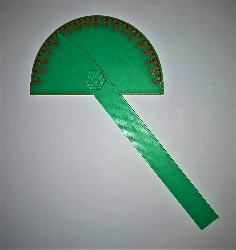 Simple protractor by axel_ixta MakerWorld: Download Free 3D Models