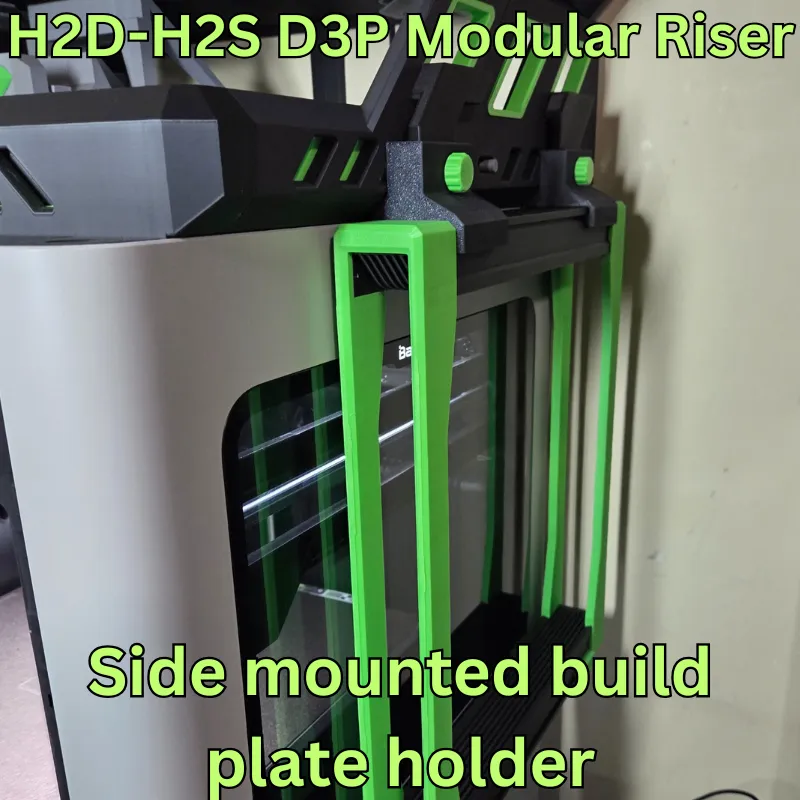 H2D H2S H2C Build plate holder for D3P riser - Free 3D Print Model ...