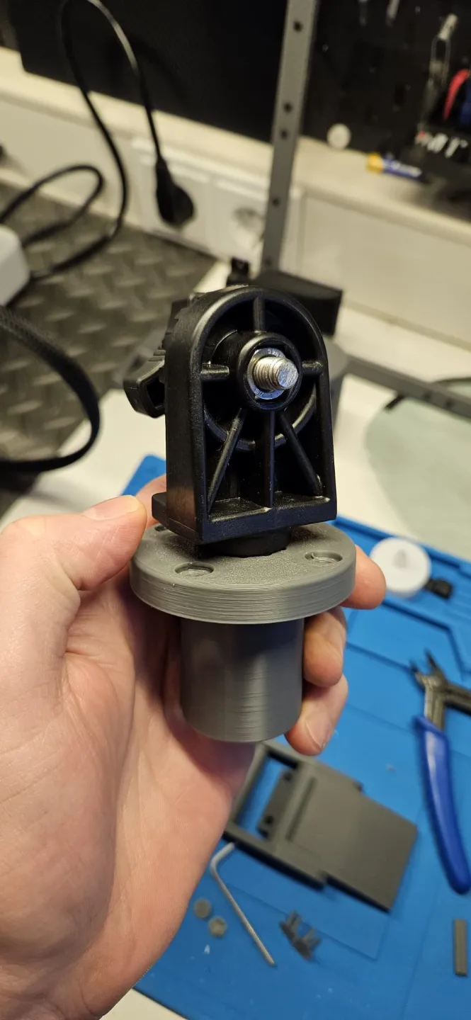 Scotty Compact Round Flush Deck Mount - Free 3D Print Model - MakerWorld