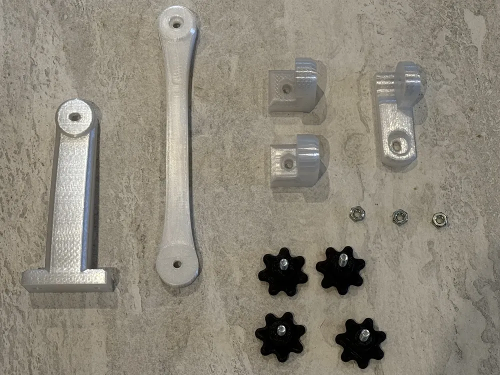 Articulated arm system for linear actuators on aluminum profiles by ...