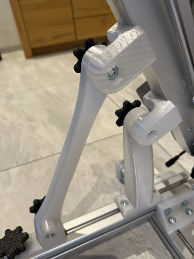Articulated arm system for linear actuators on aluminum profiles by ...