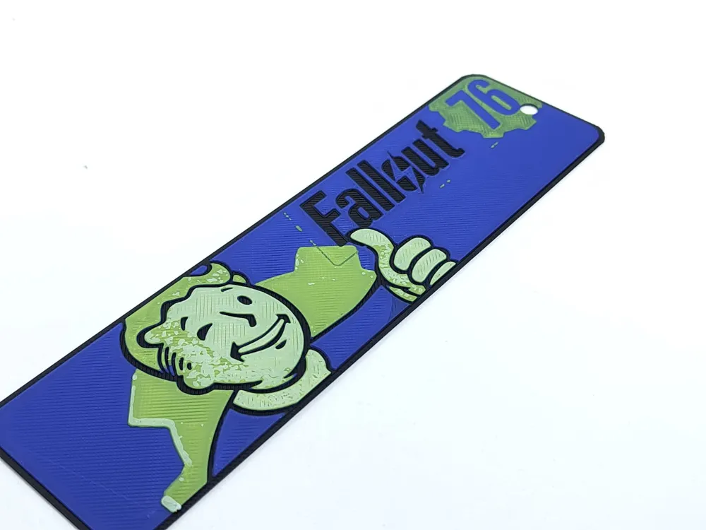 Fallout series Bookmark - Free 3D Print Model - MakerWorld