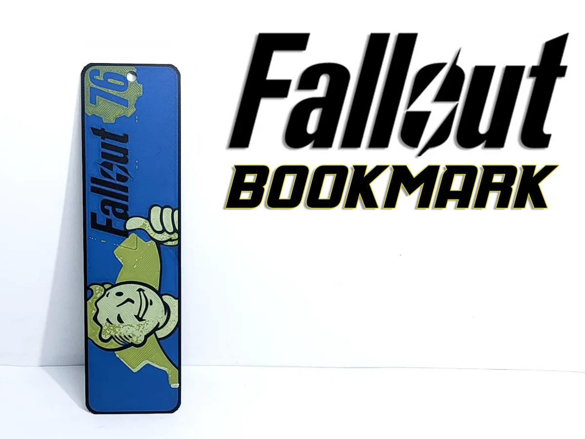 Fallout series Bookmark - Free 3D Print Model - MakerWorld