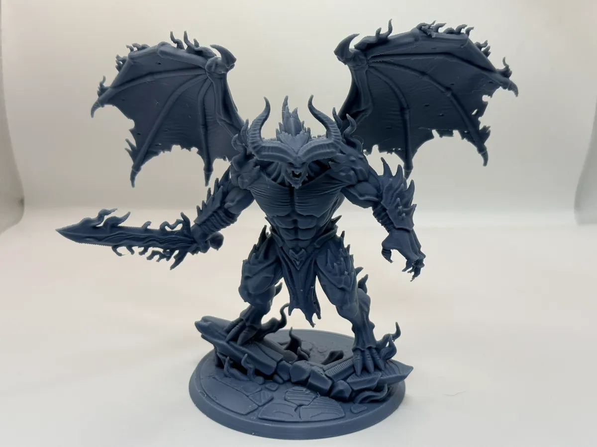 Infernal Balor – 75 mm Miniature for D&D - Free 3D Print Model - MakerWorld