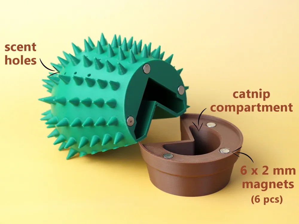 Corner Cactus Cat Scratcher - Free 3D Print Model - MakerWorld
