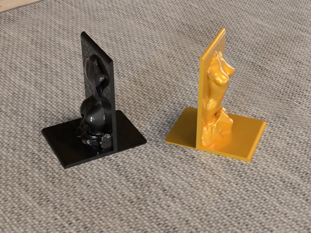 Busty Bookends: Stuck in a book Remixed by Adam L - MakerWorld