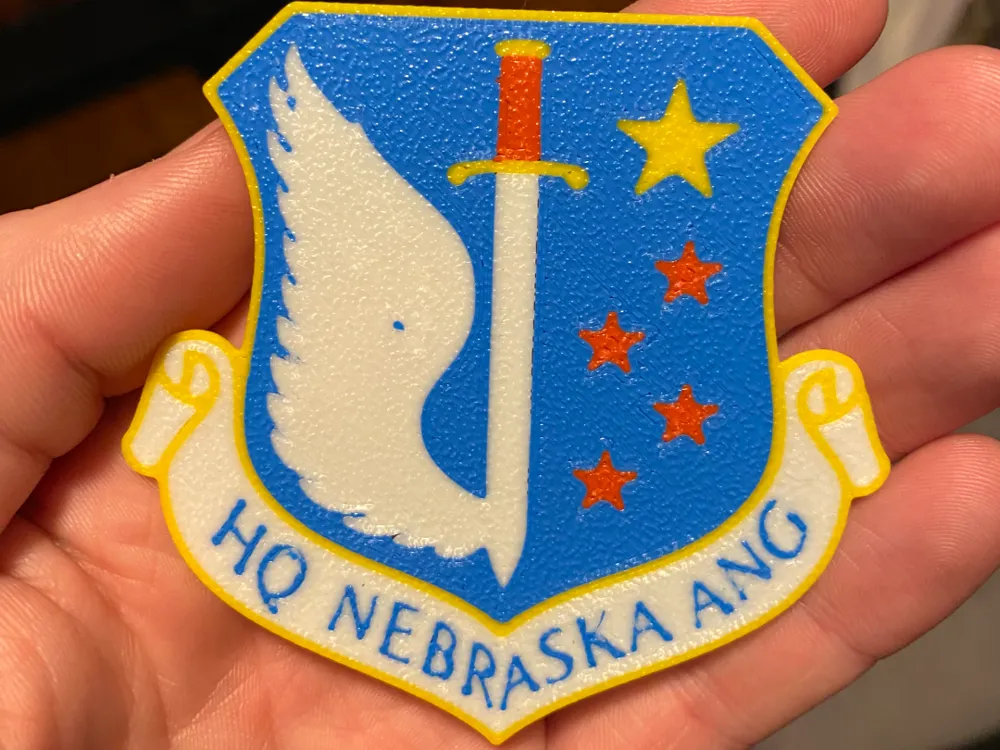Nebraska Air National Guard HQ Patch by Patrick H. - MakerWorld