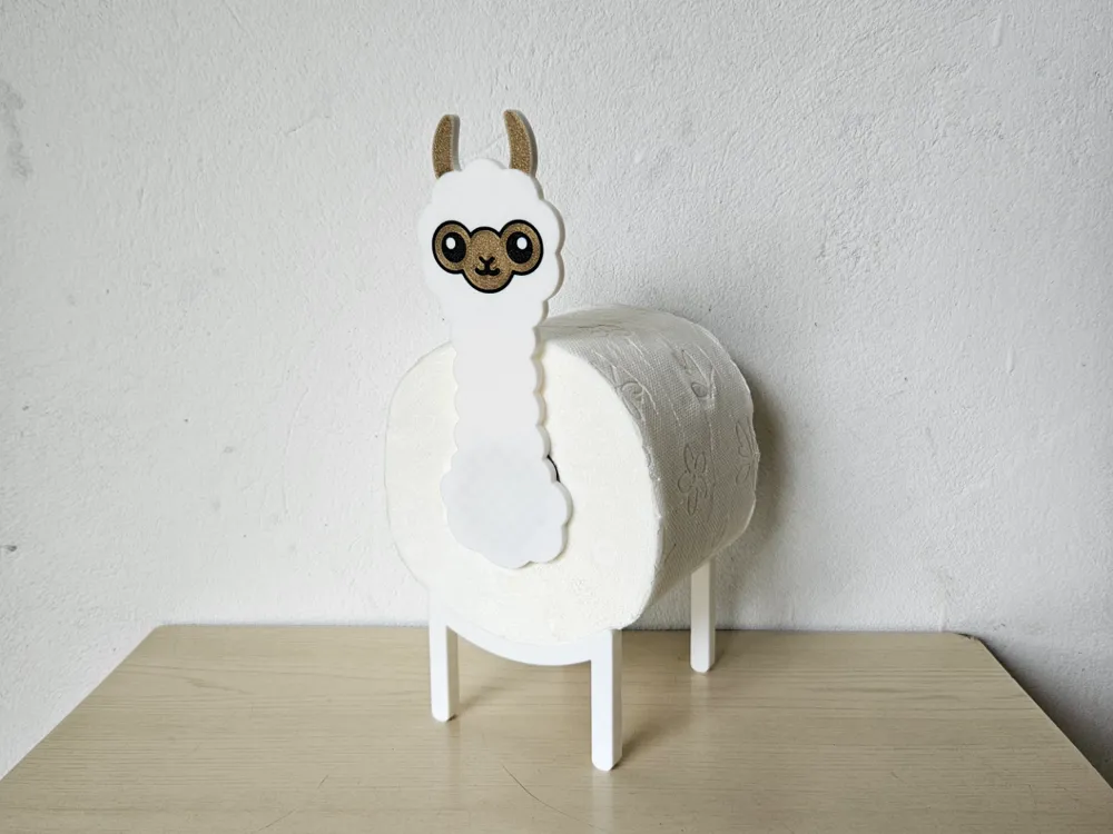 Alpaca paper roll holder by Vuki Production MakerWorld: Download Free ...