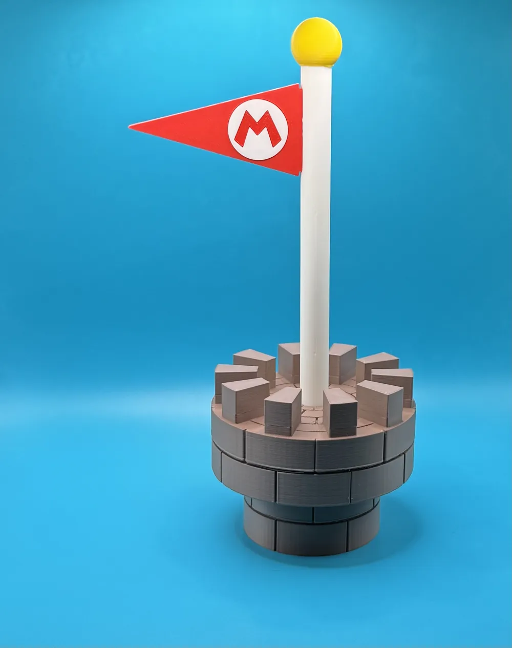 Super Mario Goal Flag Multipart by MI3dPrint MakerWorld: Download Free ...