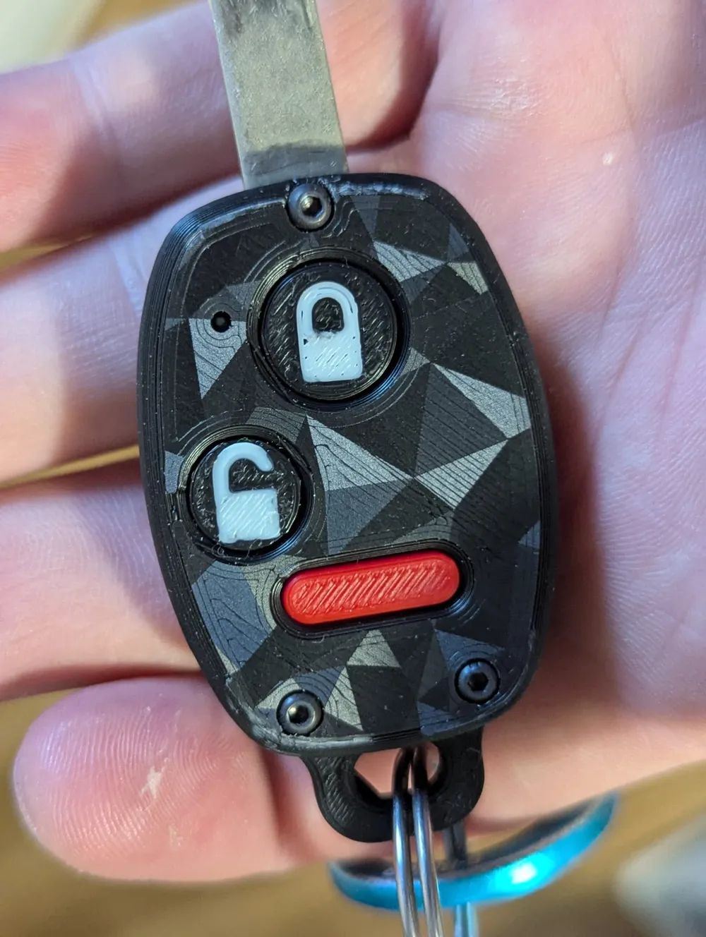 Key Fob (Honda Fit, 3 button) - Free 3D Print Model - MakerWorld