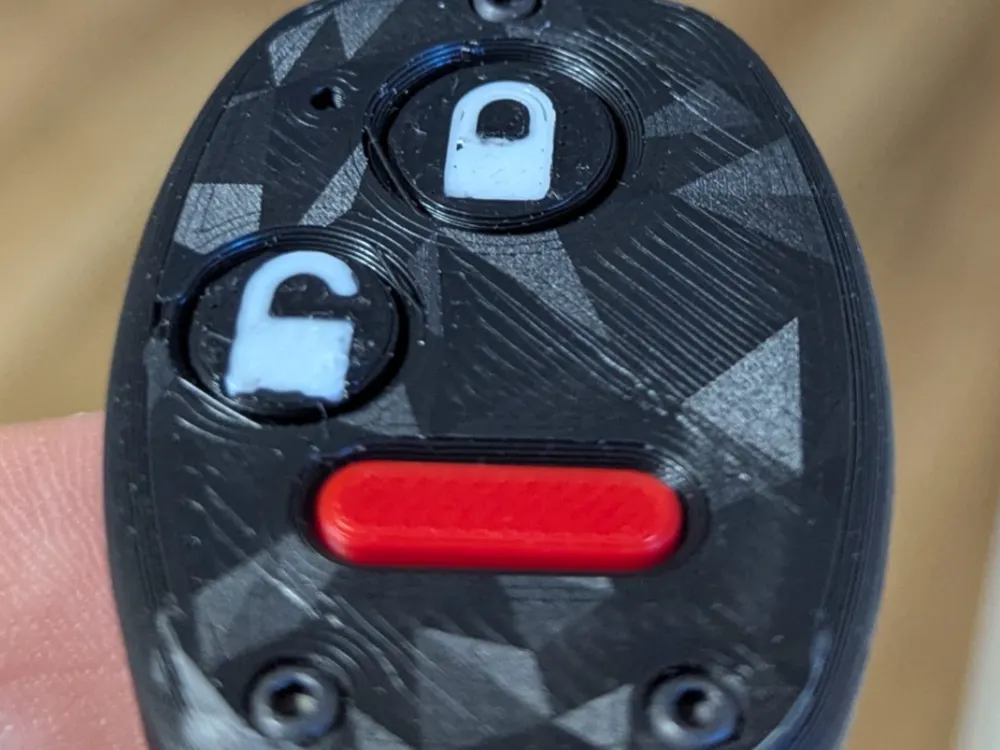 Key Fob (Honda Fit, 3 button) - Free 3D Print Model - MakerWorld