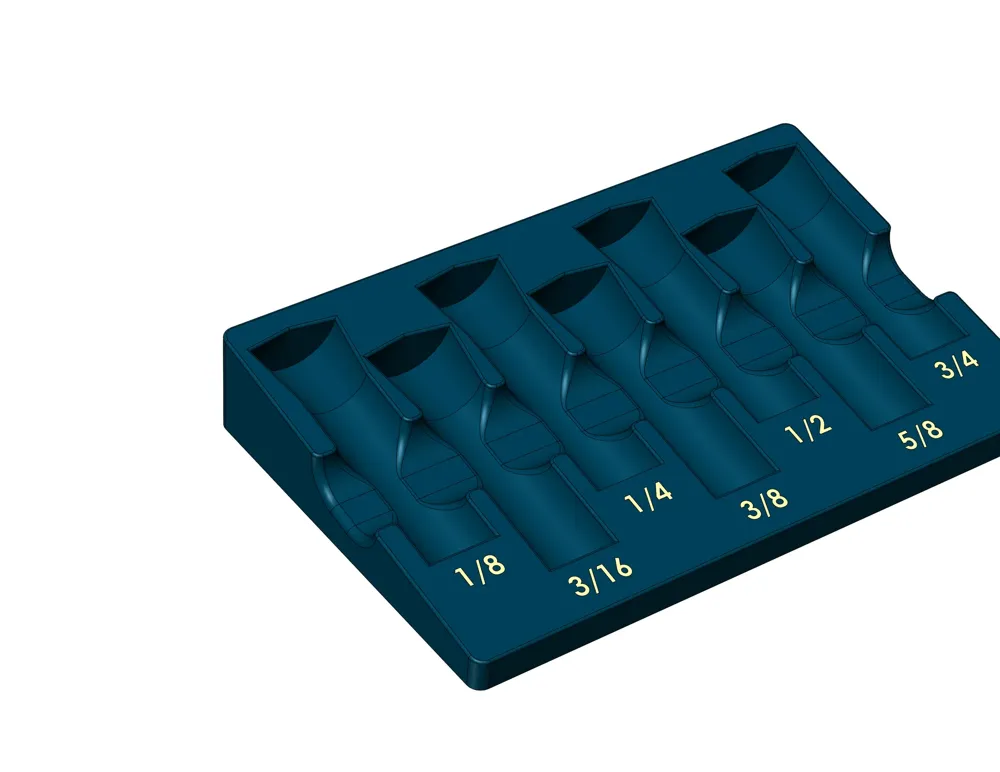 R8 Collet Tray by MoarInfill - MakerWorld