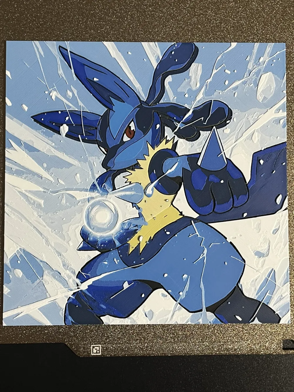 Lucario Pokemon Hueforge - Free 3D Print Model - MakerWorld