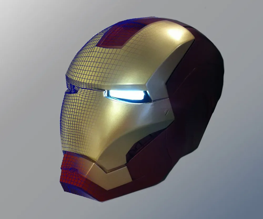 IRON MAN HELMET working A1 - Free 3D Print Model - MakerWorld