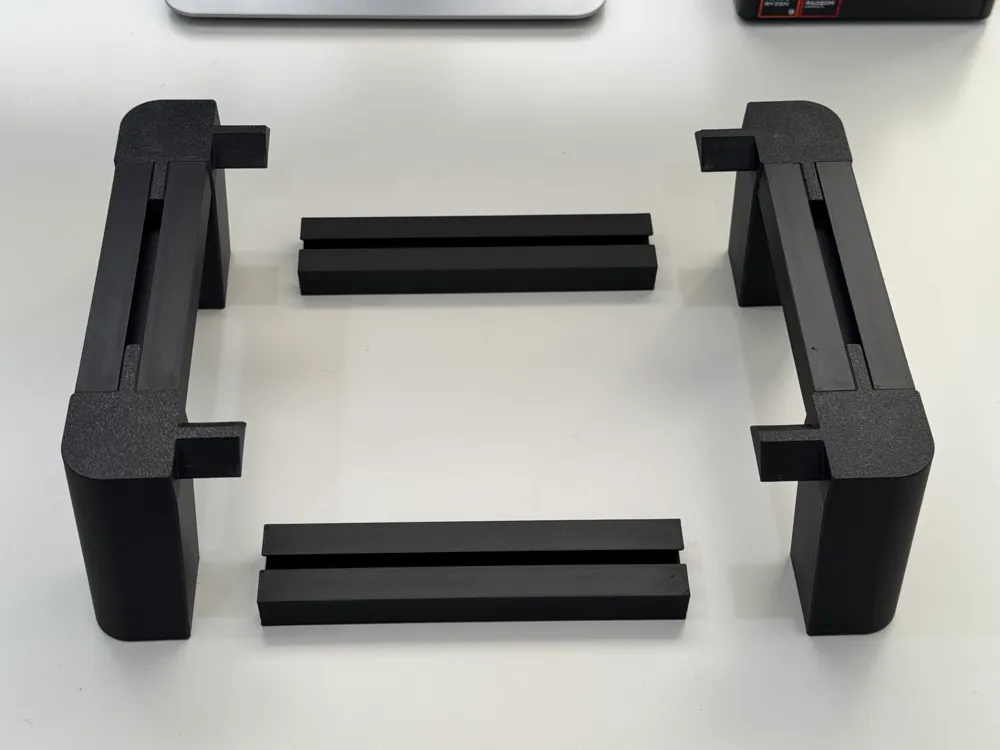 Monitor riser - adaptable to your monitor stand - Free 3D Print Model ...