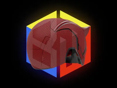 DareDevil Born Again Textured Cowl - Free 3D Print Model - MakerWorld