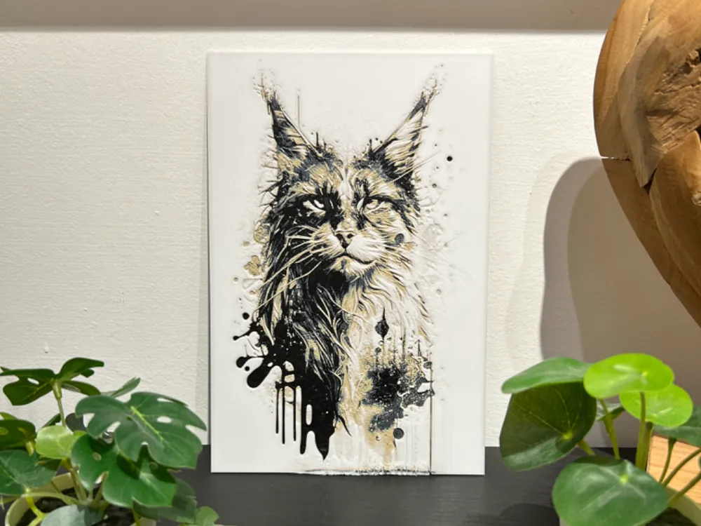 HUEFORGE CAT - Free 3D Print Model - MakerWorld