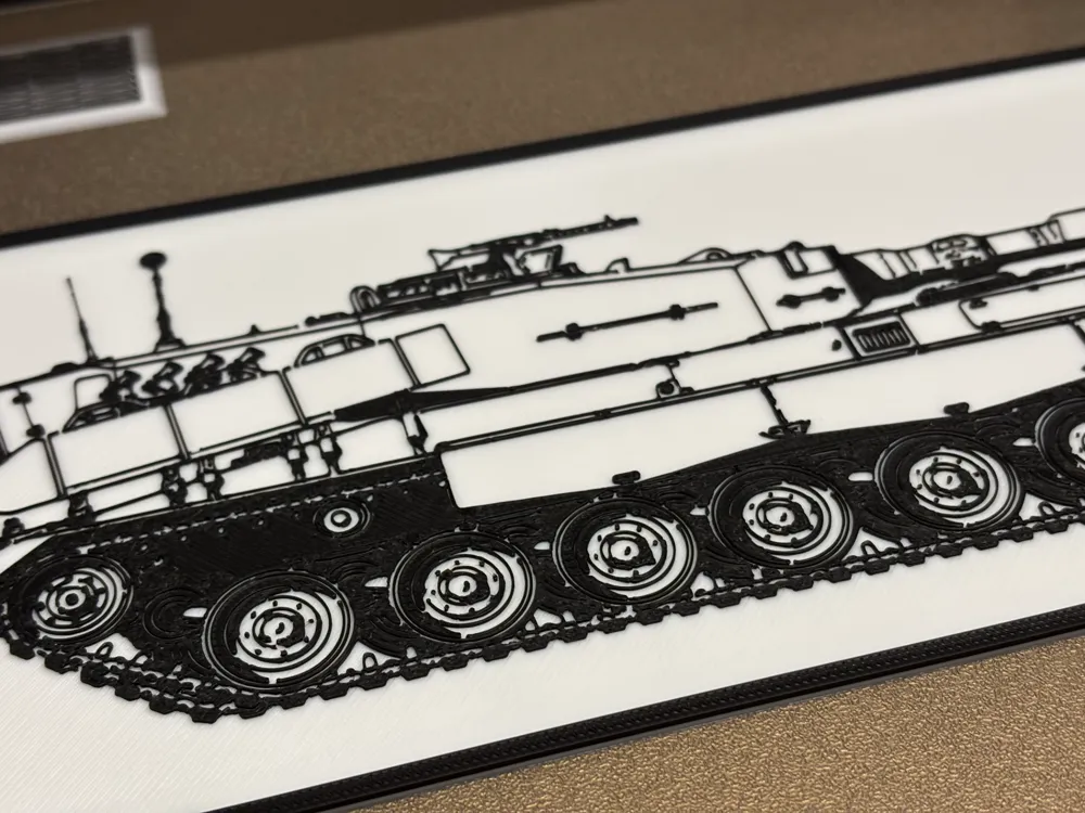 Leopard 2 120mm Main Battle Tank - Blueprint by PaperPlaneLab ...