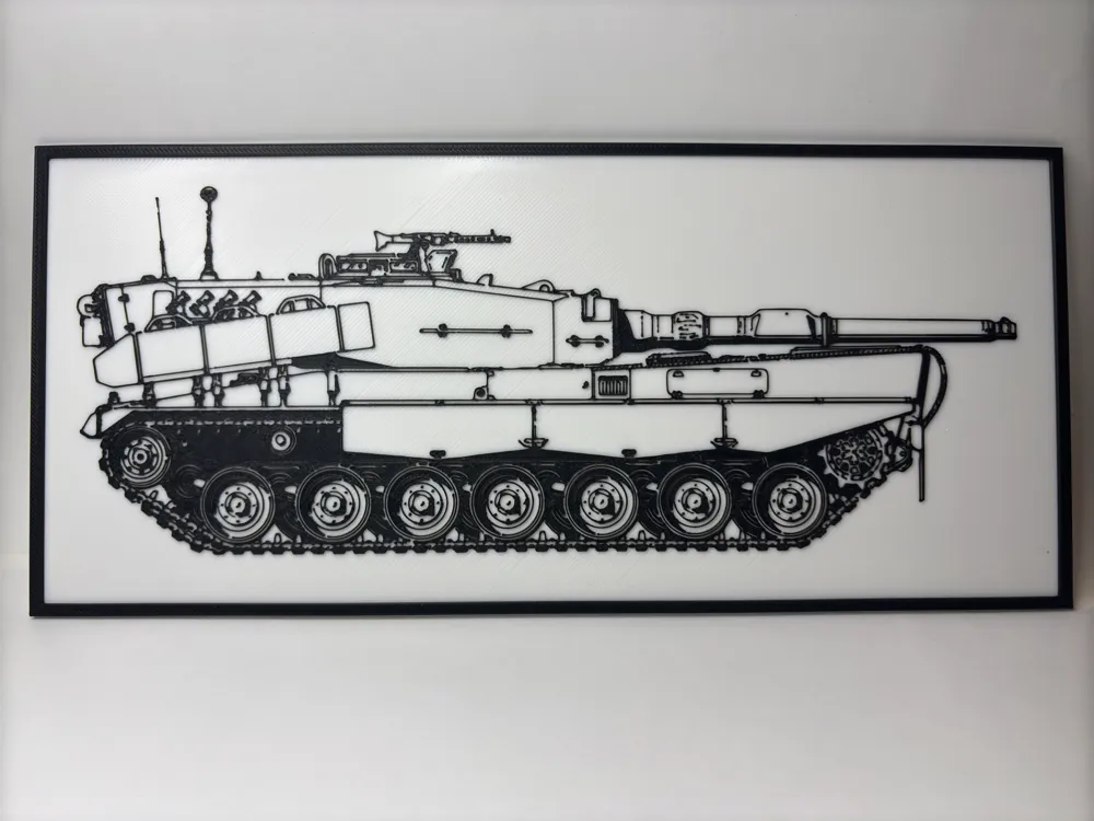 Leopard 2 120mm Main Battle Tank - Blueprint by PaperPlaneLab ...