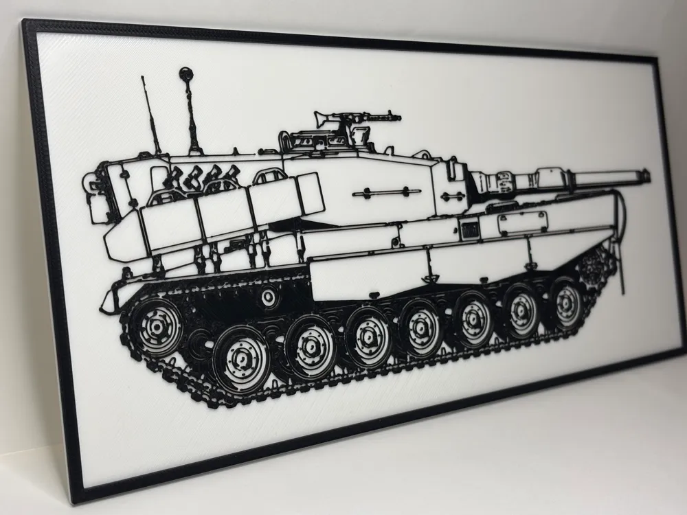 Leopard 2 120mm Main Battle Tank - Blueprint by PaperPlaneLab ...