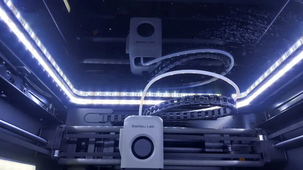 Bambu Lab P1S Simple LED Riser (Remix) Remixed by fliptoback MakerWorld ...