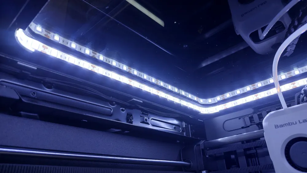 Bambu Lab P1S Simple LED Riser (Remix) Remixed by fliptoback MakerWorld ...