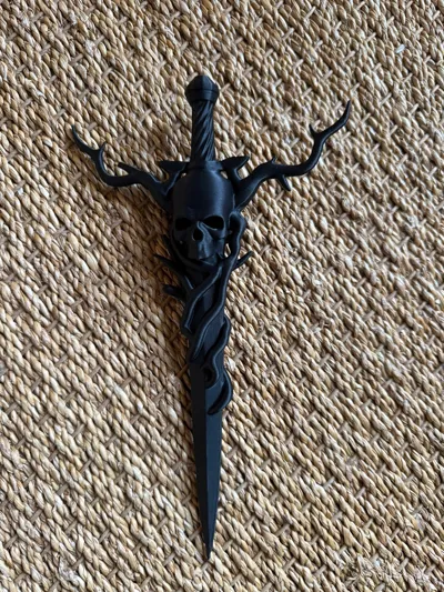 Ritual Dagger "Necromancer" - Wall Decoration - Free 3D Print Model ...