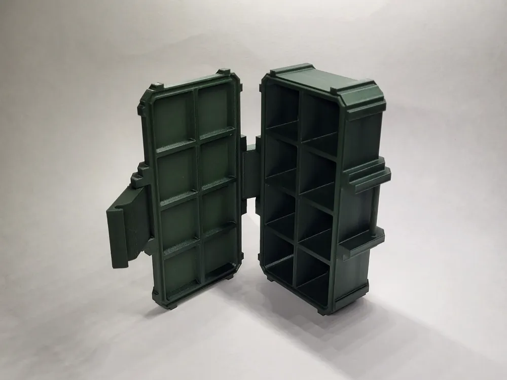 Mil Box Sectioned Rugged print in place container by Hester - MakerWorld