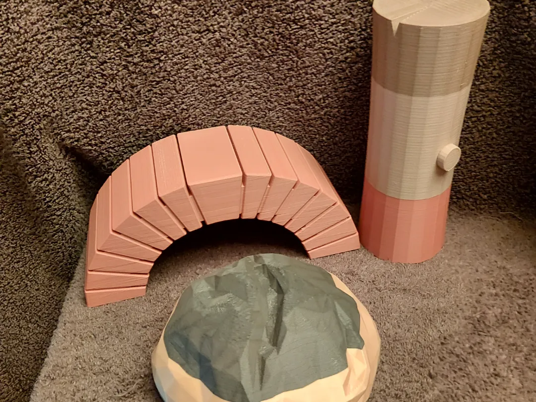 rc obstacles log, arch, boulder (scalable) - Free 3D Print Model - MakerWorld