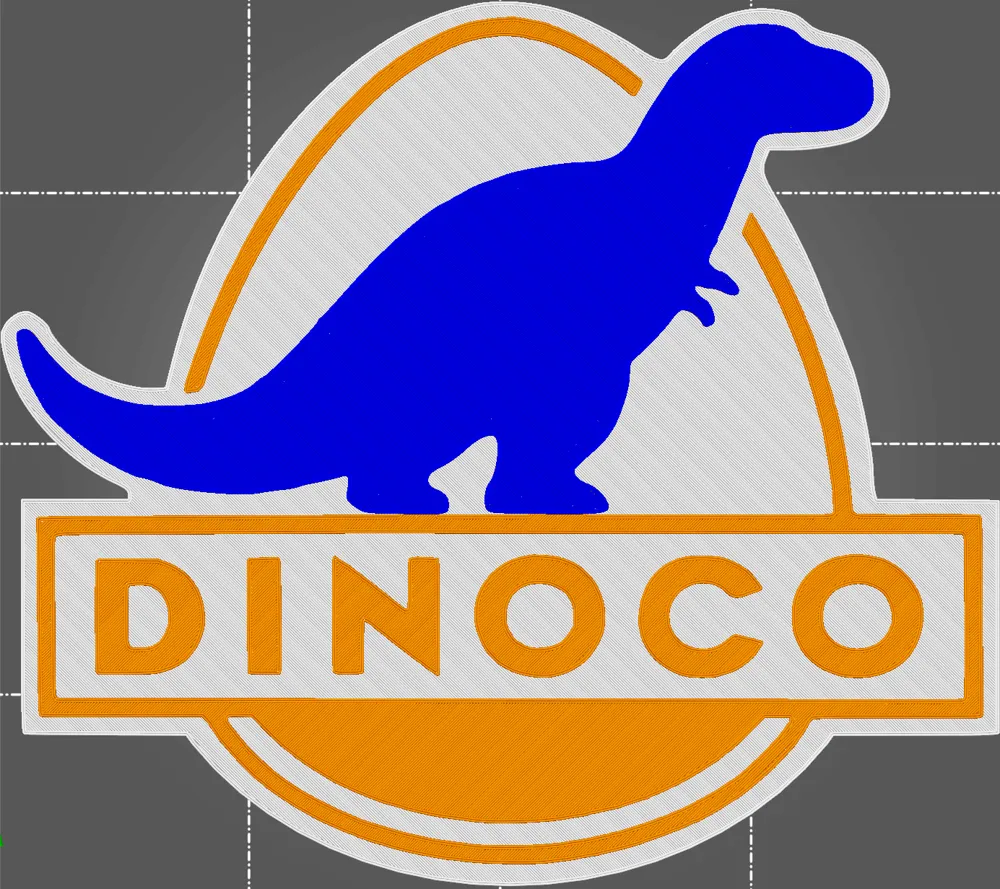 Cars Dinoco Sign 3 Color by TripleGWorkshop - MakerWorld
