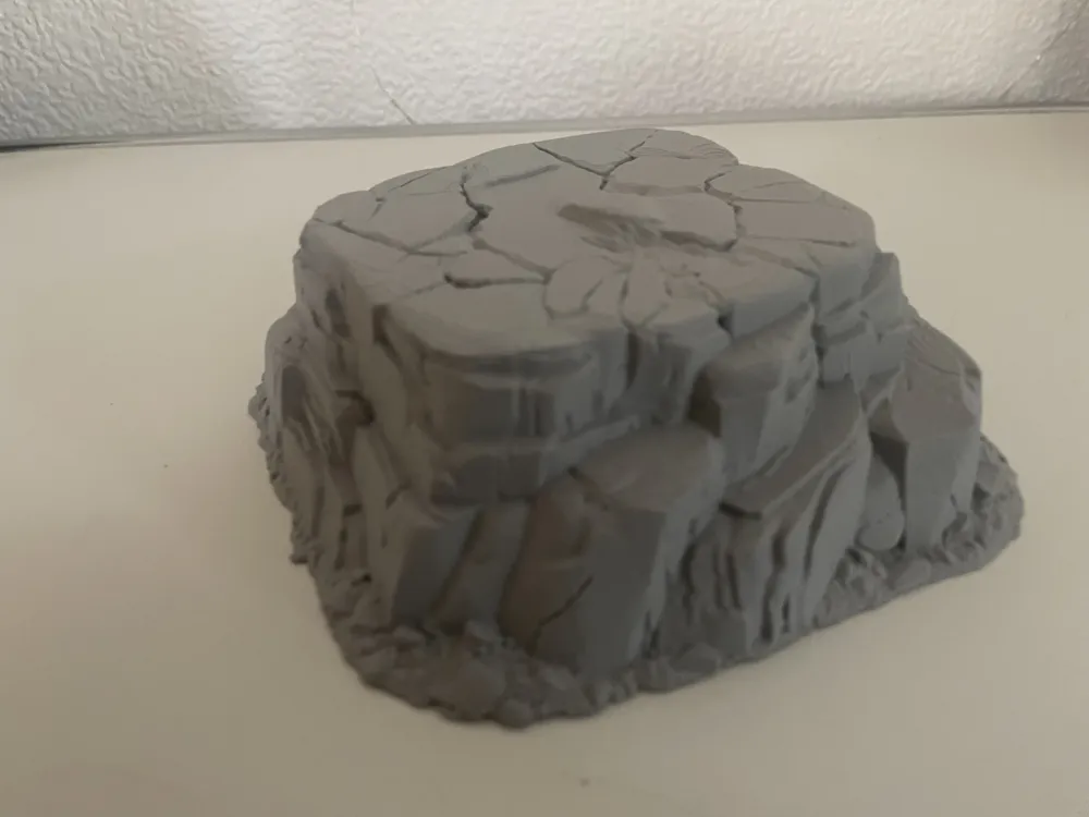 Tactical Rock Plateau - Felsformation für Tabletop - Free 3D Print ...