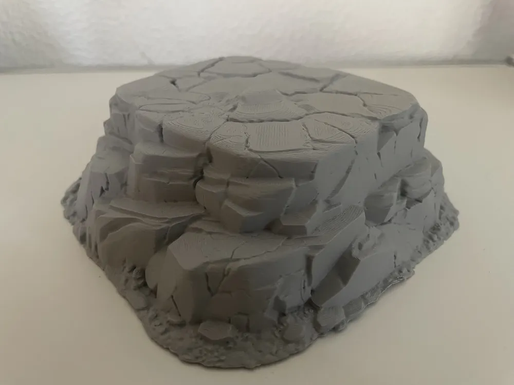 Tactical Rock Plateau - Felsformation für Tabletop - Free 3D Print ...