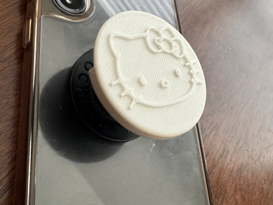 Hello Kitty pop socket cover - Free 3D Print Model - MakerWorld
